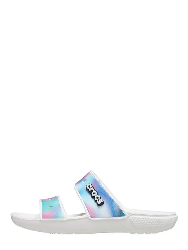 CROCS Classic Slides Multi-color - White