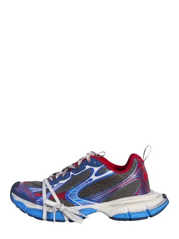 Balenciaga 3xl Worn-out Sneakers - Blue/red
