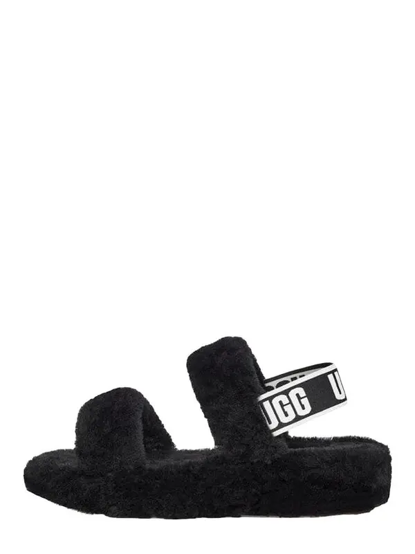 UGG Oh Yeah Thick Sole Sandals - Black