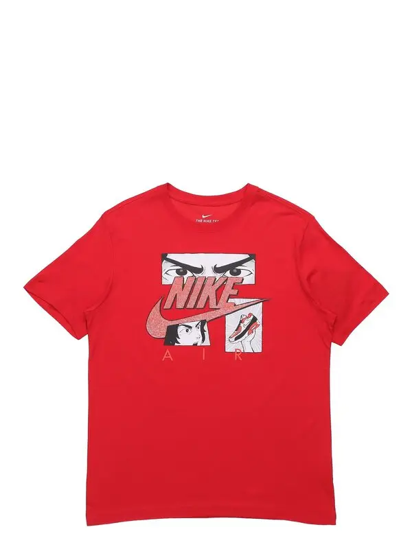 Nike Cartoon Printing Sports Round Collar Male - Red