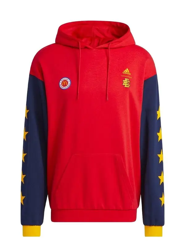 Adidas Logo Printing Splicing Hoodie - Default Color