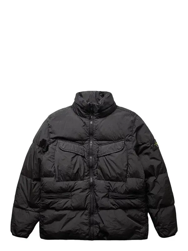 Stone Island Logo Patch Padded Jacket - Black