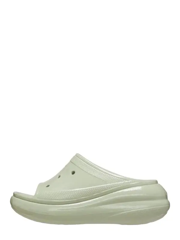 CROCS Crush High Shine Slides - Light Green
