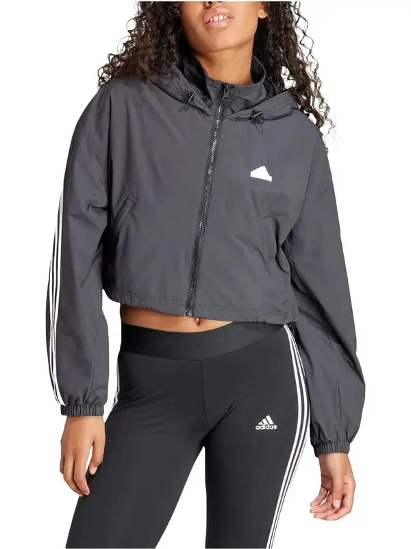 Adidas Future Icons 3-stripes Wind.rdy Jacket - Black/white