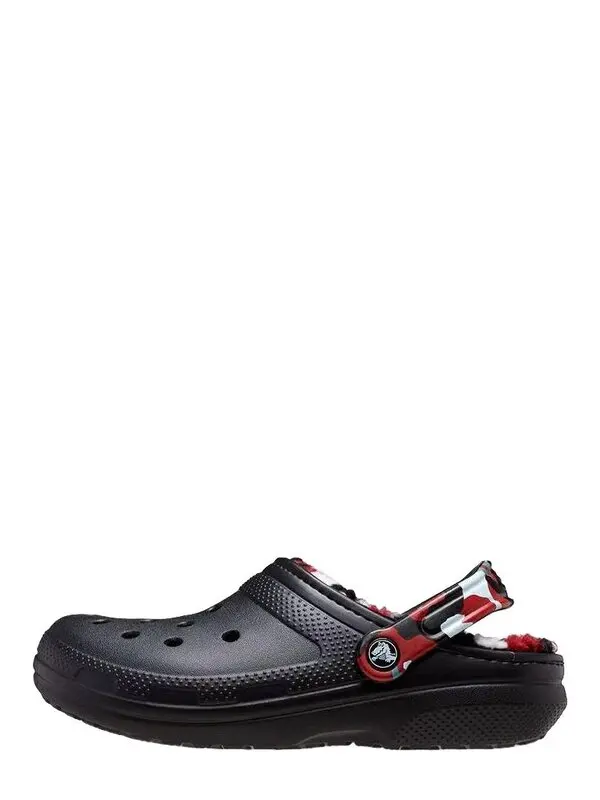 CROCS Classic Lined Camo Clog - Black/red