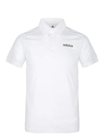Adidas Sports Training Short Sleeve Polo Shirt - White
