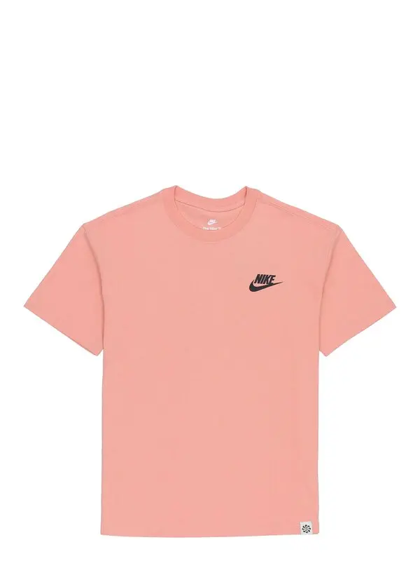 Nike Back Avatar Printing Loose Casual Short Sleeve Light Madder Brown T-shirt - Multi-color
