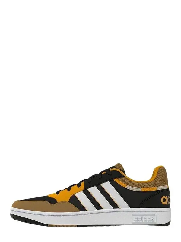 Adidas Hoops 3.0 High Top Sneakers - Black/brown/yellow