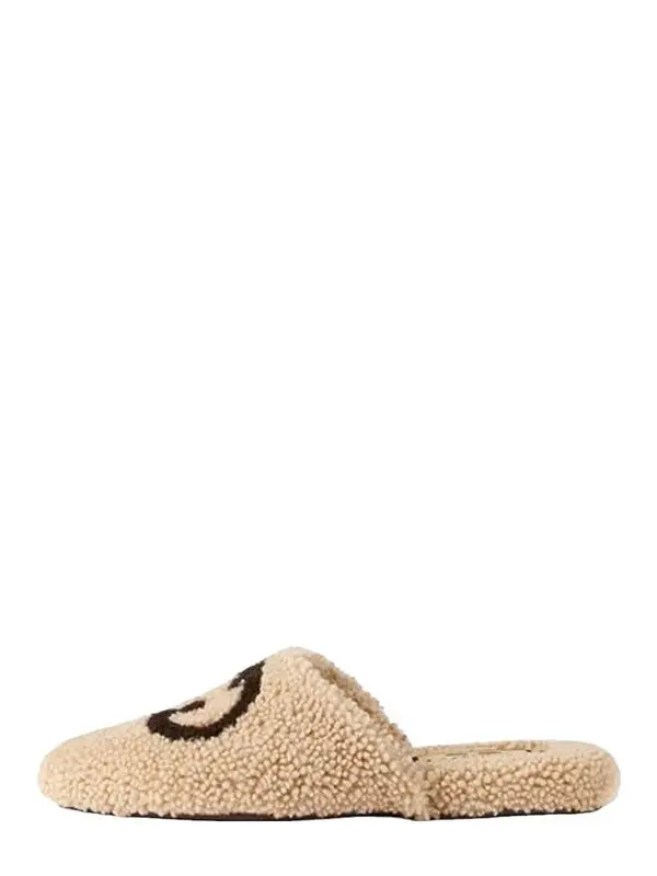 Gucci Interlocking G Slippers - Beige/brown