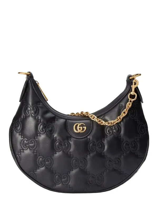 Gucci Gg Matelasse Small Shoulder Bag - Black