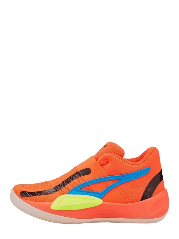 PUMA Rise Nitro Mid Top Basketball Sneakers - Orange