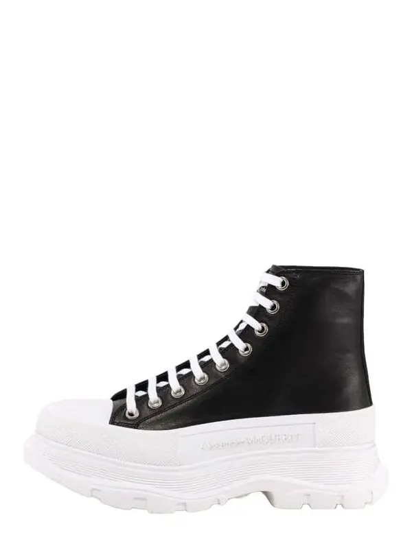 Alexander McQueen Tread Slick High-top Sneakers - Black/white