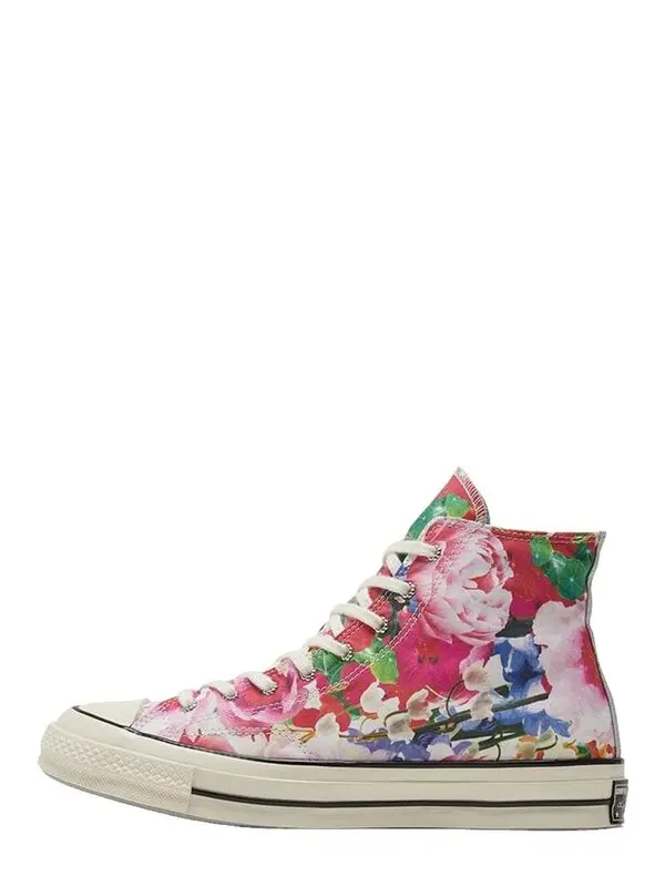 CONVERSE Chuck 70 High Top Floral Sneakers - Pink