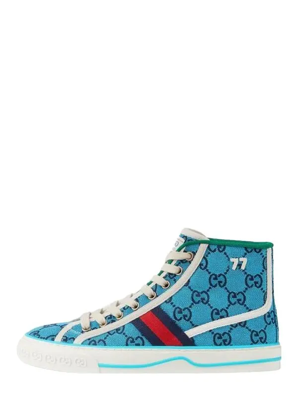 Gucci Tennis 1977 High Top Sneakers - Blue