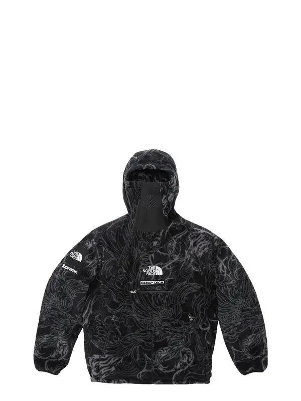 Supreme X The North Face Steep Tech Fleece Pullover - Black/white