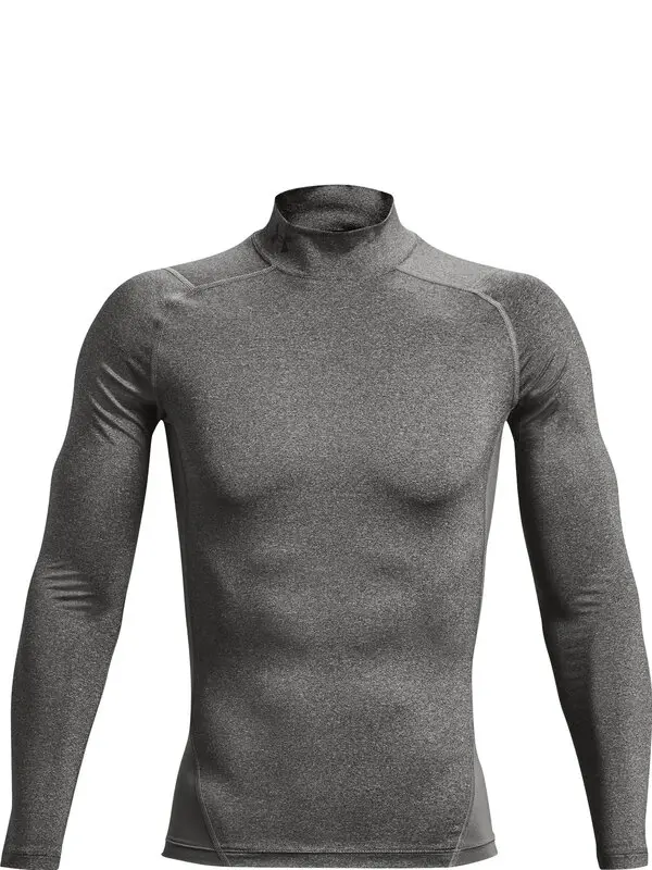Under Armour Heatgear Compression Mock T-shirt - Carbon Heather/black
