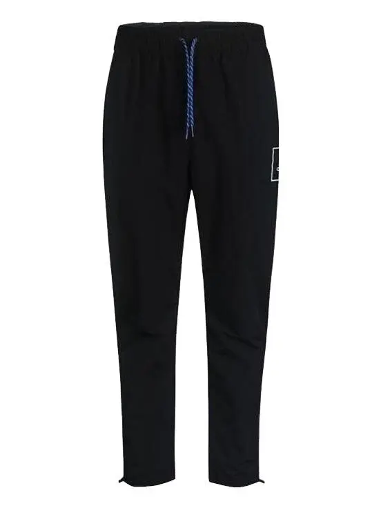Adidas Woven Pants Logo Printing Pattern Lacing Straight Sports Pants/trousers/joggers Black - Multi-color