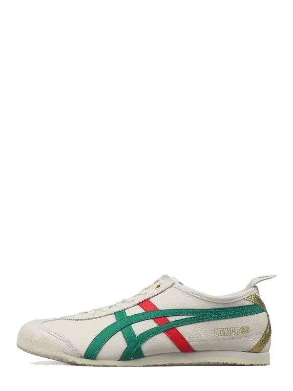 Onitsuka Tiger Mexico 66 Lace-up Leather Sneakers - White/green