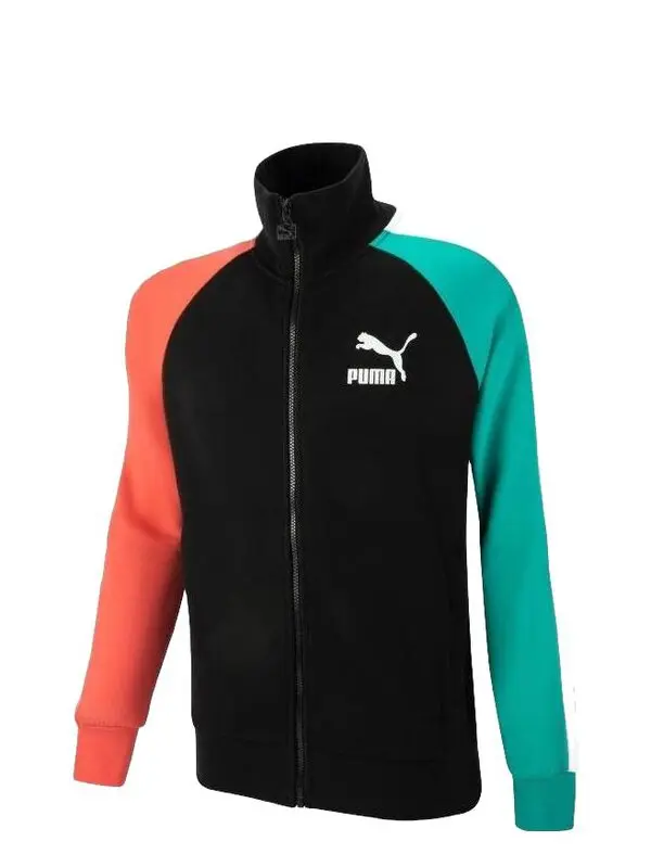 PUMA Iconic T7 Track Jacket - Black/blue/red