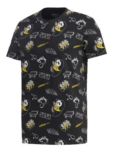 Adidas Neo Casual Sports Bear Short Sleeve - Black