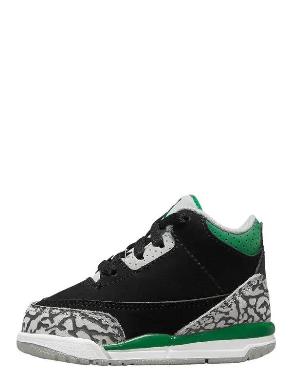JORDAN 3 Retro Td 'pine Green' Sneakers - Black/green