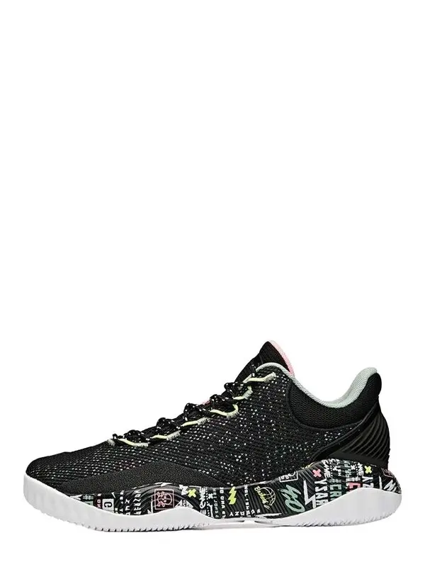 ANTA A-shock Basketball Shoes - Black/white/yelllow