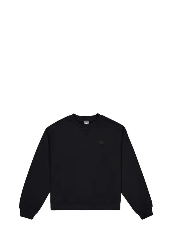 NEW BALANCE Athletics French Terry Crew Sweatshirt - Black