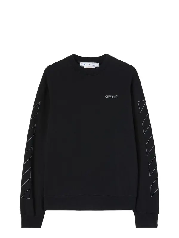 Off-White Ss22 Printing Round Neck - Black