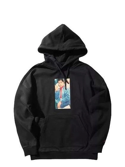 LI-NING Character Graphic Hoodie - Black