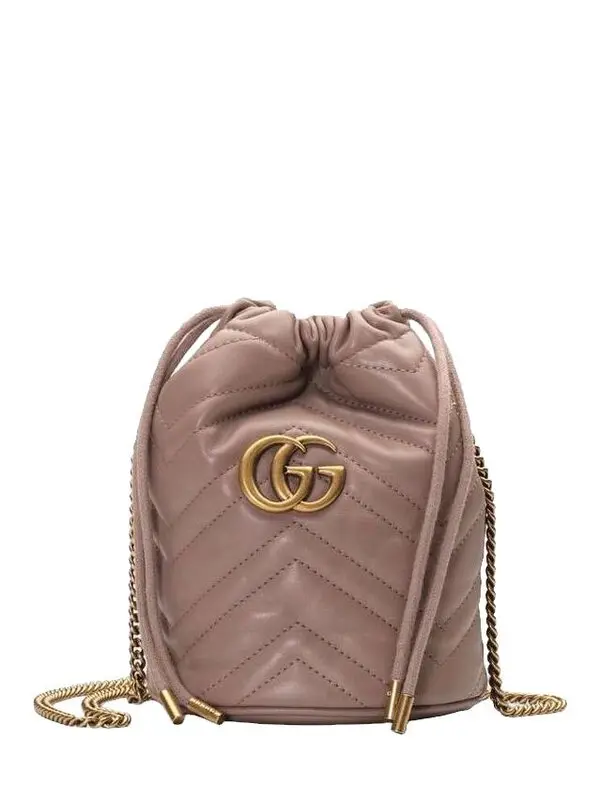 Gucci Gg Marmont Mini Shoulder Bag - Graypink