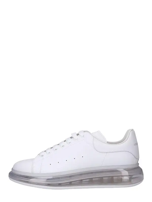 Alexander McQueen Oversized Sneaker With Clear Sole - White/clear