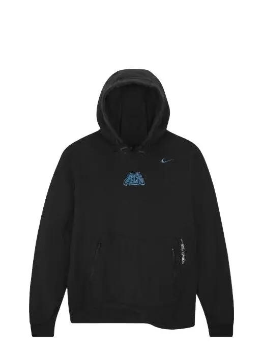Nike X Off-white Fleece Hoodie Blue - Black