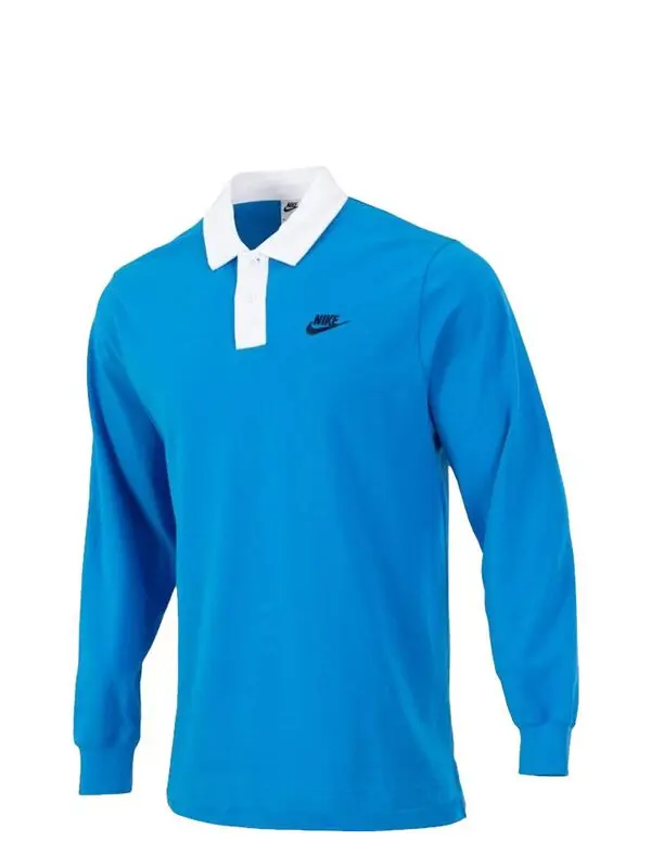 Nike Long Sleeve Polo Shirt - Blue