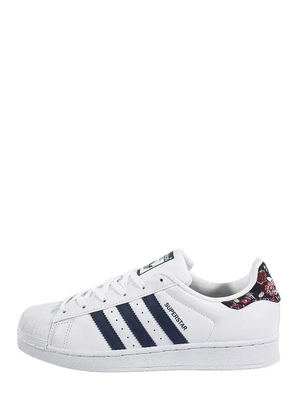 Adidas Superstar W White And Dark Slate - White/blue
