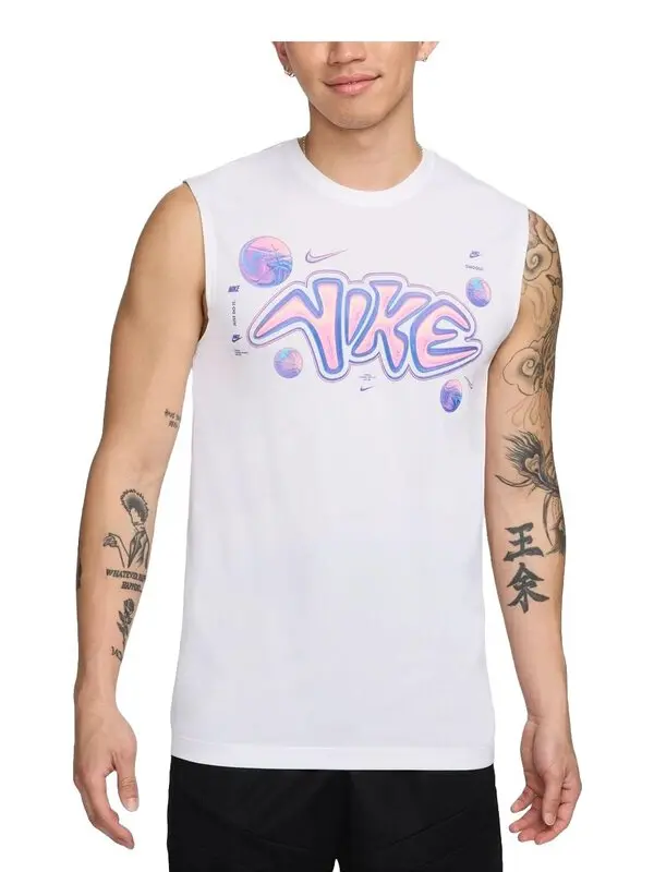 Nike Dri-fit Basketball Tank - White