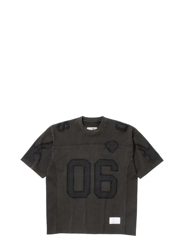 Supreme X Mm6 Maison Margiela Cotton Football Jersey - Black