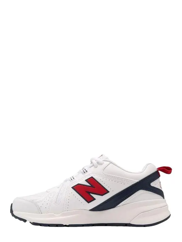 NEW BALANCE Athletic Lace Up Sneakers - Whitebluered