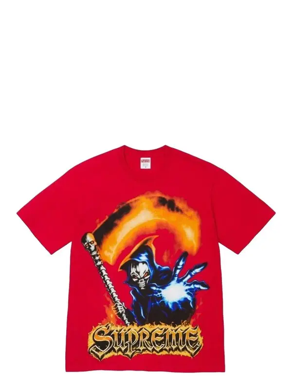 Supreme Ss26 Grim Reaper T-shirt - Red