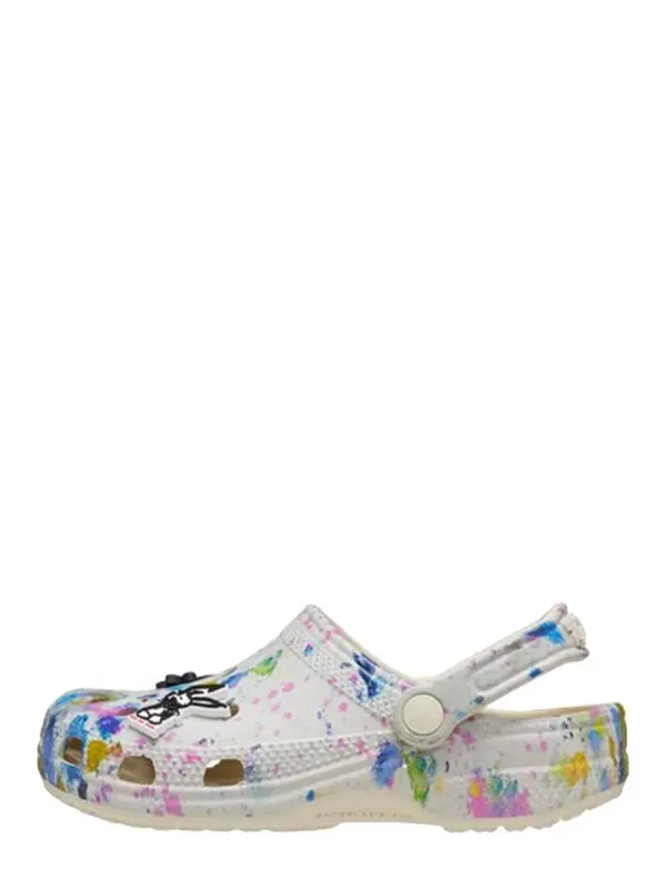 CROCS Awake Ny X Classic Clog "paint Drip - White