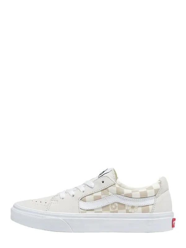 VANS Sk8-low Floral Check Sneakers - White/beige