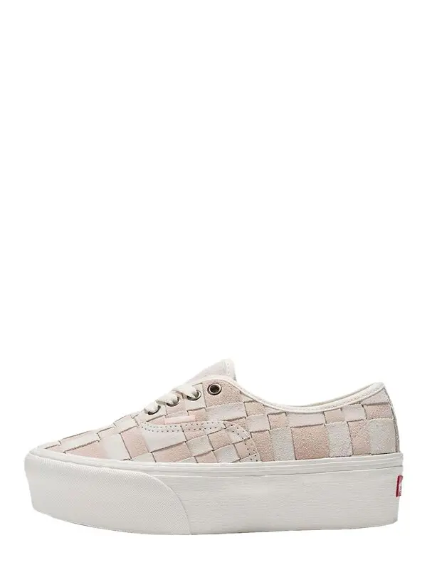 VANS Authentic Woven Stackform Sneakers - White/pink