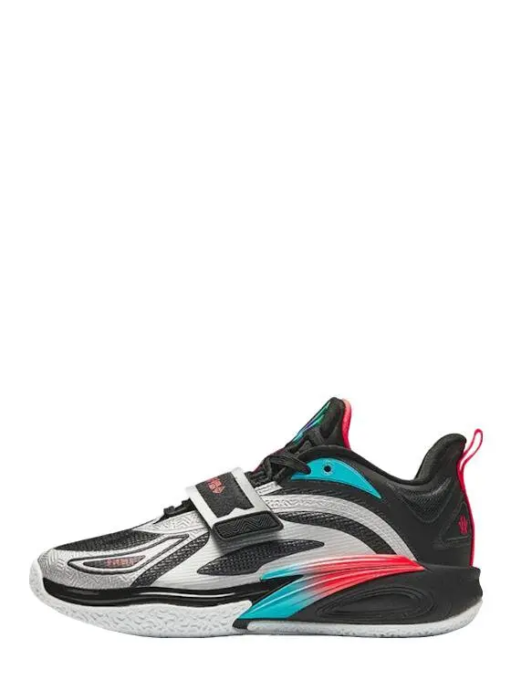ANTA Kai 1 "kai-leidoscope" Athletic Sneakers - Black/silver/blue