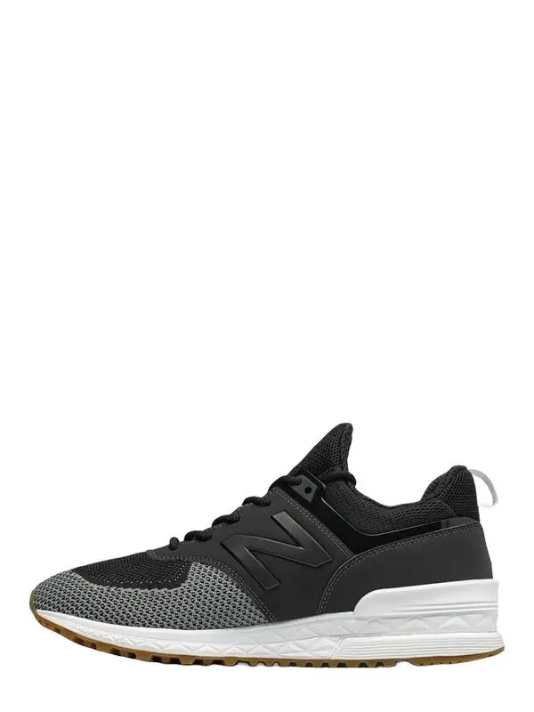 NEW BALANCE 574 Sport Lace Up Sneakers - Black/gray