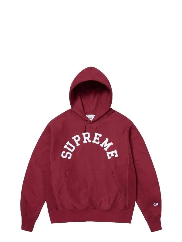 Supreme Champion Hooded Sweatshirt - Cardinal