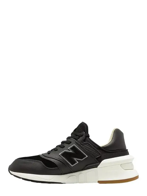 NEW BALANCE 997s Saffiano Leather Sneakers - Black