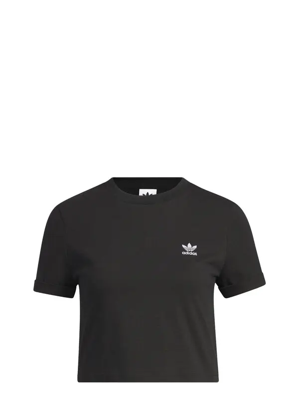 Adidas Adiclub Crop Top Asia Sizing - Black