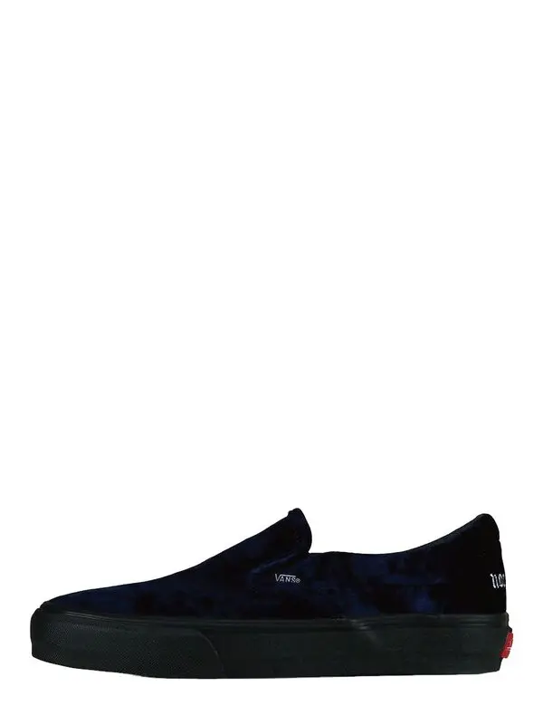 VANS Vault Classic Slip-on Lx X Noon Goons Velvet Sneakers - Crushed Blue Velvet/black