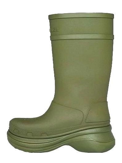 Balenciaga Crocs X Boots - Army Green