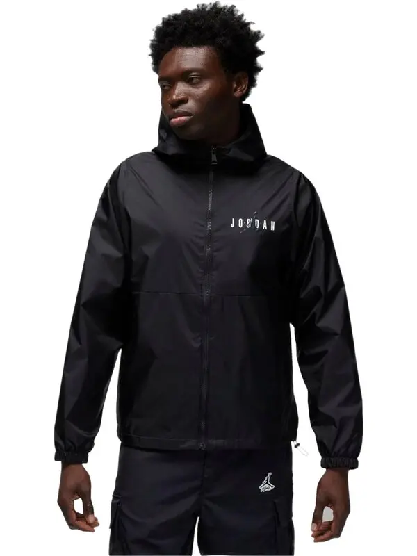 JORDAN Essential Woven Jacket - Black/white