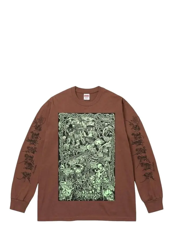 Supreme Ss26 Wombat L/s T-shirt - Brown